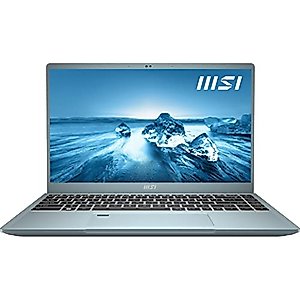 MSI Prestige 14 EVO 14" FHD Ultra Thin and Light Professional Laptop: Intel Core i5-1240P Iris Xe 16GB LPDDR4X 512GB NVMe SSD, Thunderbolt 4, MicroSD Card Reader, Win 11 Home: Blue Stone A12M-013