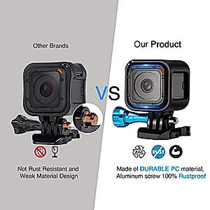 MiPremium Frame Mount Housing Case for GoPro Hero Session 4 & 5 Skeleton Cover Shell Cage Accessories Kit with Aluminium Screw & Quick Release Buckle Socket Accessory for Hero4 Hero5 Session Camera