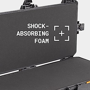 Pelican Vault V730 Multi-Purpose Hard Case with Foam - Tripod, Equipment, Electronics Gear, Instrument, and More (Black)