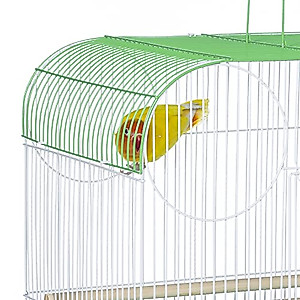 Prevue Pet Products South Beach Flat Top Bird Cage, Lime Green (SP50091),14 1/8" L x 11 1/4" W x 18 1/8" H