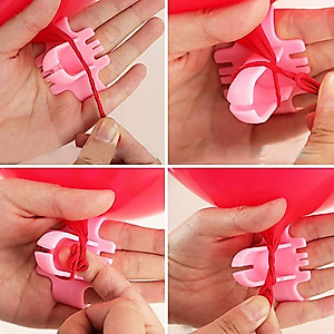 BinaryABC Balloon Tying Tool Device,Balloons Knot Tool,6Pcs(Random Color)