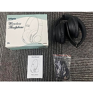 Uliptz Wireless Bluetooth Headphones, 65H Playtime, 6EQ Sound Modes, HiFi Stereo Over Ear Headphones with Microphone, Foldable Bluetooth 5.3 Headphones for Travel/Office/Cellphone/PC (Rose Gold)