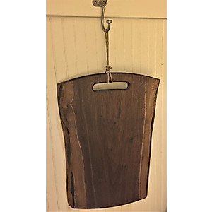 Black Walnut Gorgeous, Unique, Forest-to-Table Double Live-Edge Wood Charcuterie/Appetizer/Dessert/Grazing/Cheese/Cutting Board 20" x 12.5".