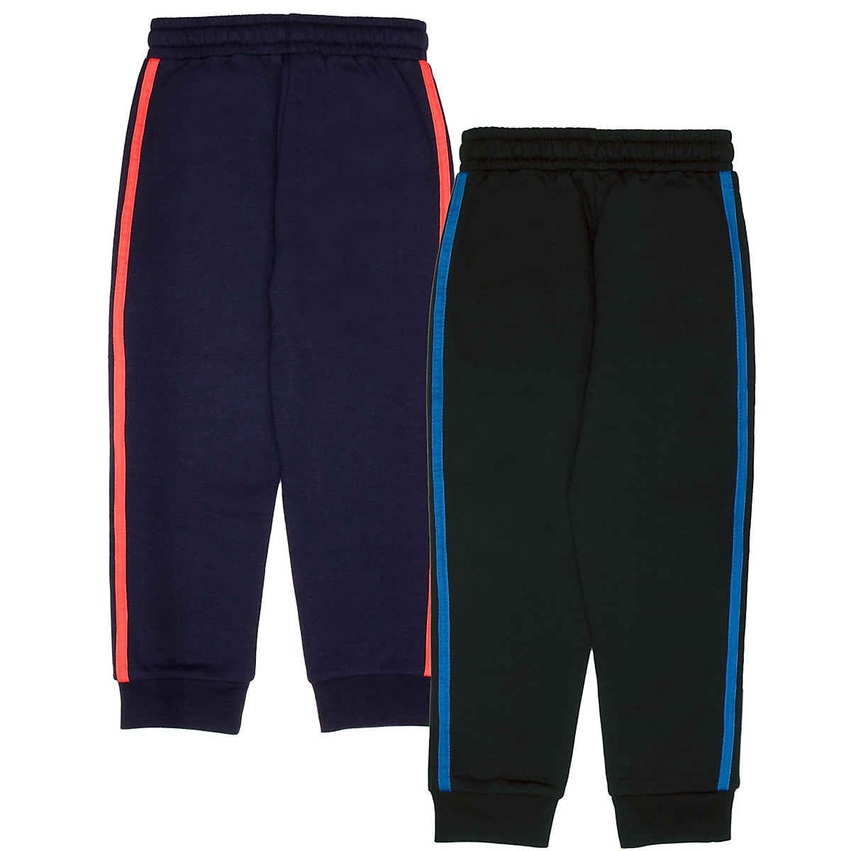 Nintendo Super Mario Boys 2-Pack Jogger Pants, Active Sweatpants Bundle Set for Kids and Toddlers (Size 8, Navy/Black)