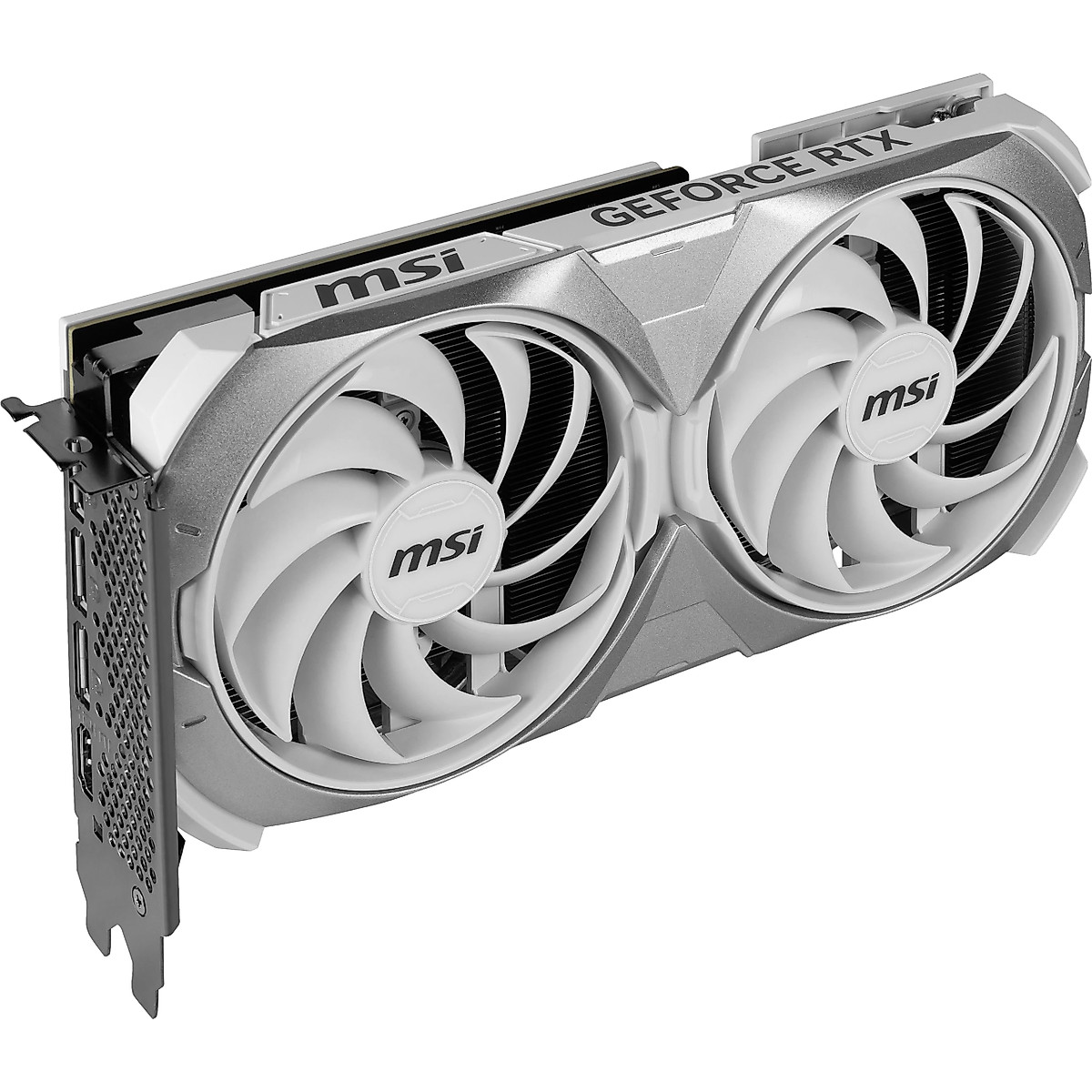 MSI Gaming GeForce RTX 4070 12GB GDRR6X Extreme Clock: 2520 MHz 192-Bit HDMI/DP Nvlink TORX Fan 4.0 Ada Lovelace Architecture Graphics Card (RTX 4070 VENTUS 2X WHITE 12G OC)