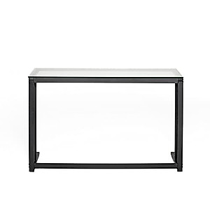 Christopher Knight Home Eghan Tempered Glass Computer Desk, Black
