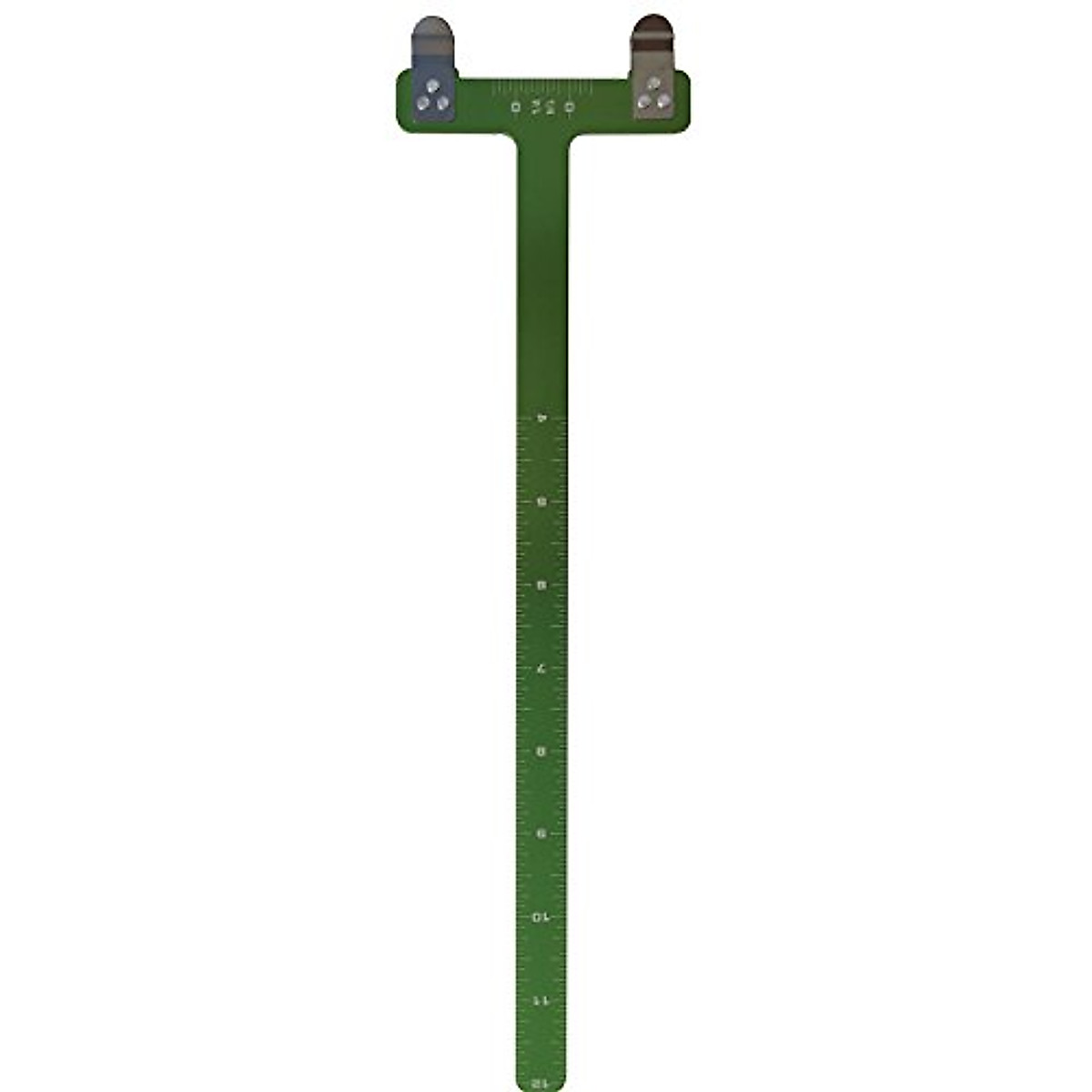 AMEYXGS Archery Bow Square T Shape Ruler Archery Measurement Tools Recurve Bow Compound Bow Accessories (Green)