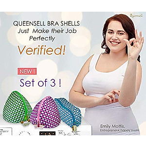 Bra Bags For Laundry - Bra Bag for Washing Machine - Set of 3 - Bra Washing Bags for Laundry - Bra Laundry Bags for Washing Machine – Lingerie bag for Washing Machine –Bra Pouch Mesh Bag - Extra Large H