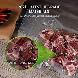 Vacuum Sealer Bags for Food，Food Saver Bags Rolls,11"x50'Rolls 2 Pack,Commercial Grade, Heavy Duty, BPA Free,Great for Vac Storage