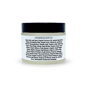 WOKE Capricorn Face & Eye Cream for Puffiness and Dark Circles - Anti Aging w Alpha Hydroxy - Coconut Oil - Mango Seed Butter 2 oz | Birthday Zodiac Gift Idea