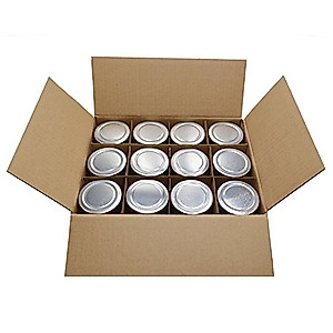 U-Pack 12 pieces of 5oz Glass Spice Bottles Spice Jars with Silver Metal Lids by U-Pack