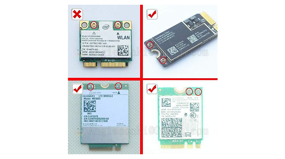 MHF4 IPEX WiFi Antenna for Intel WLAN Cards