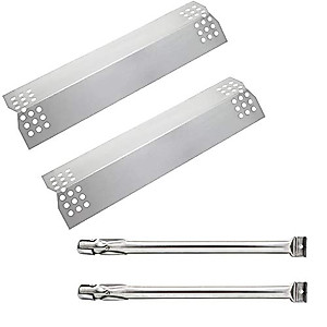 Hisencn Repair Kit Replacement for Kitchen Aid 720-0819 720-0787D 720-0819G 720-0953 720-0953A 730-0953 Gas Grill Model, Stainless Steel 16.5 inch Grill Burners Tube, Heat Plate Tent Shield Deflector