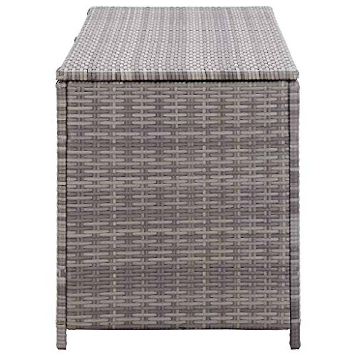 GOTOTOP Extra Large Outdoor Storage Box Waterproof, Poly Rattan Deck Box for Patio Garden Furniture, Outdoor Cushion Storage, Pool Accessories and Toys, 47.2"x19.7"x23.6",Gray