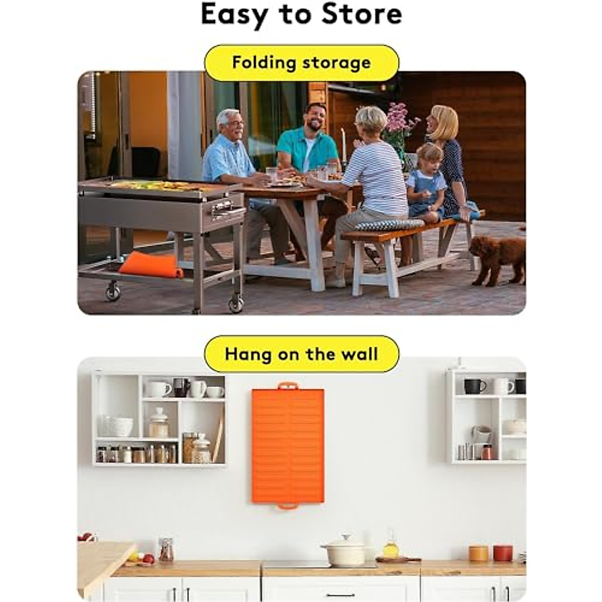 Silicone Griddle Mat for Blackstone 28 Inch Griddle Top,Heavy Duty Food Grade Silicone Cover for Blackstone,Griddle Accessories for Blackstone(28 Inch Includes Magnets)