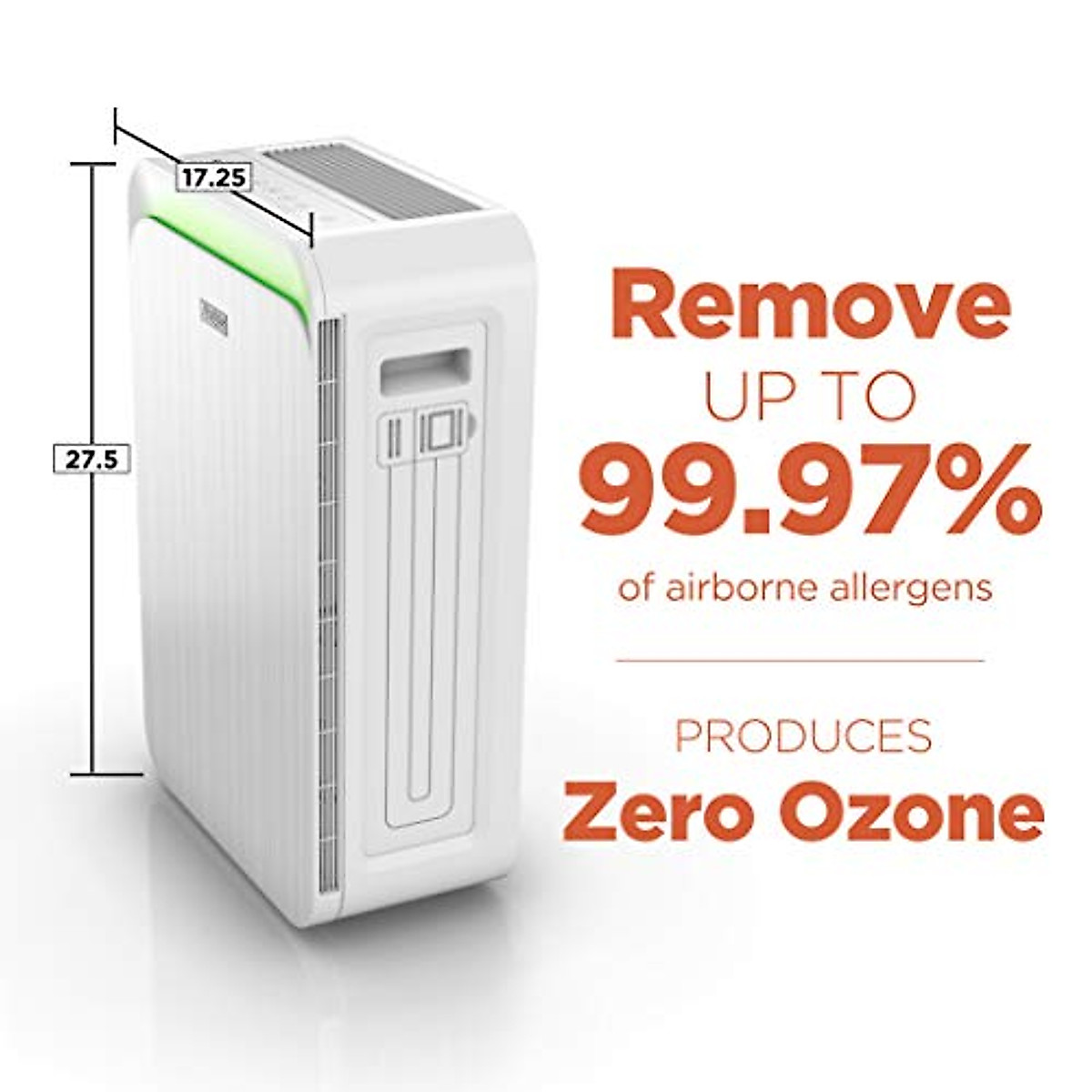 Aprilaire Allergy True HEPA Room Air Purifier 9550 with 3-Stage Filtration, Captures Allergens & Odors, Ozone Free, 495 sq. ft. Rooms