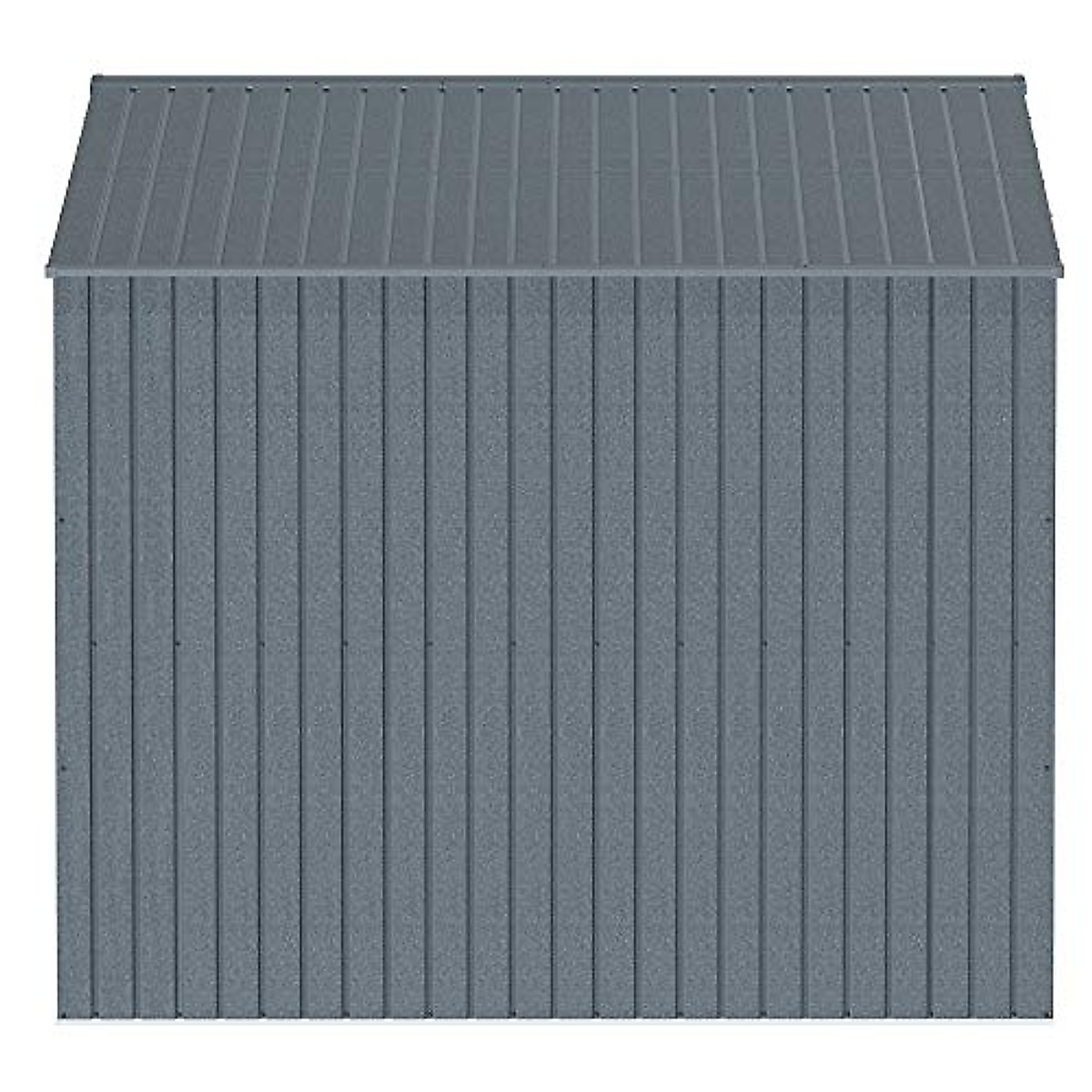 Arrow Shed Elite 10' x 8' Outdoor Lockable Steel Storage Shed Building, Anthracite