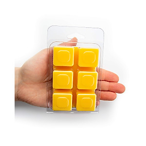 Shortie's Candle Company Lemongrass Wax Melts Bulk Pack - 4 Highly Scented 3 Oz. Bars (12 Oz. Total) - Made with Natural Oils - Fresh & Clean Air Freshener Cubes Collection