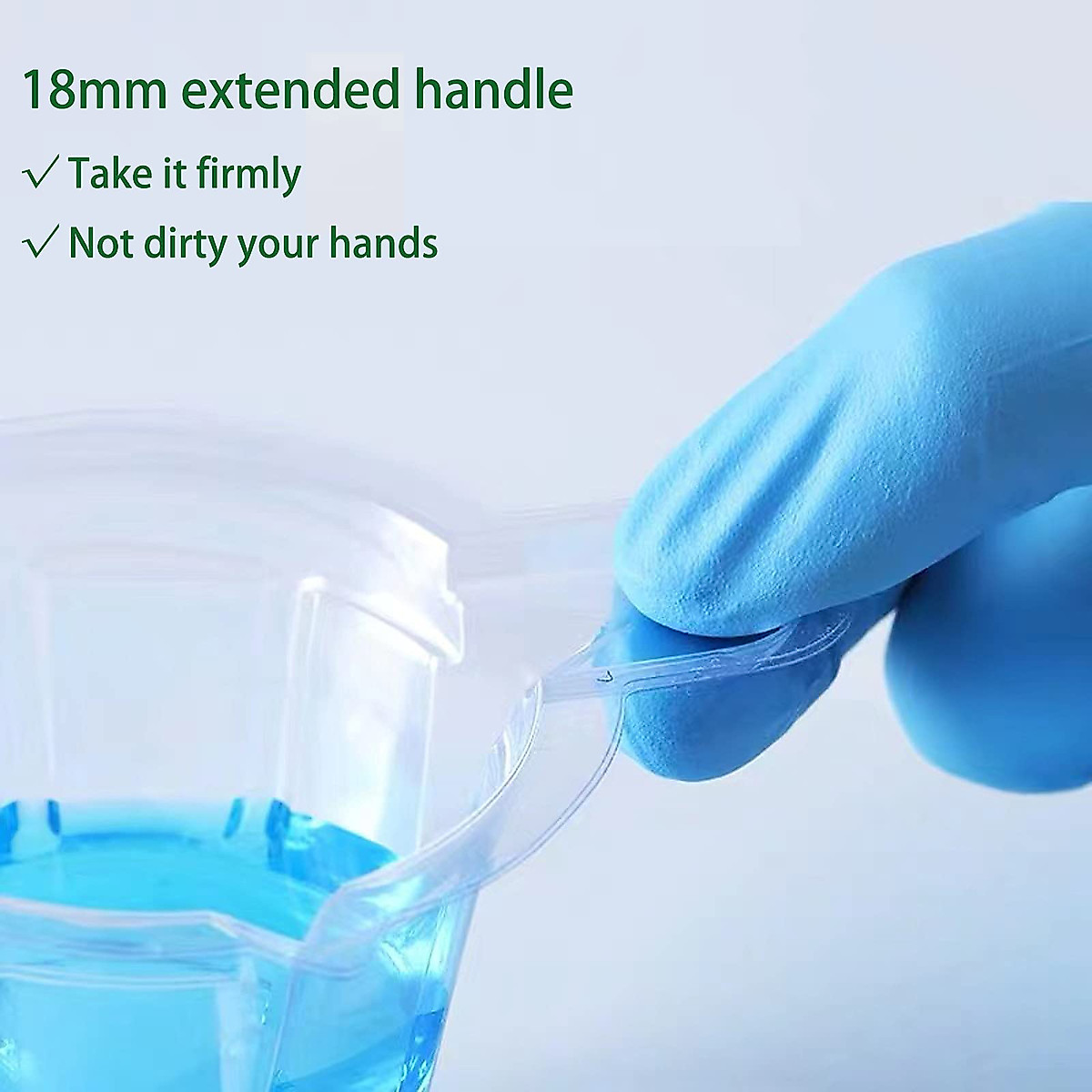 Mixing Cup 100PCS,40ml Disposable Plastic Resin Mixing Cups Multipurpose Dispensing Cup for Mixing Paint, Epoxy, Resin Crafts DIY (Clear),Come with 20 PCS Wood Craft Sticks