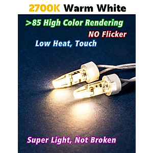 Xyanmc G4 LED Bulb AC DC 12V to 24V JC Type, 20W-30W T3 G4 Halogen Equivalent, 2W 2700K Warm White, G4 Bi-Pin Base, 250LM, Landscape Lighting Courtyard Lawn Lights, Non-Dimmable,10pcs