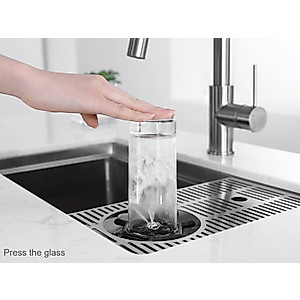 AguaStella AS1514XSS Bar Sink with Glass Rinser Stainless Steel Undermount Prep Kitchen Sink 23-1/4 x 14 Inches Single Bowl