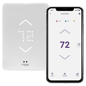 Mysa Smart Thermostat for Electric Baseboard and in-Wall Heaters V2 | Connects with Smart Devices, Control Remotely, Pairs with WiFi or NFC, Easy Connection & Setup, Energy Saving