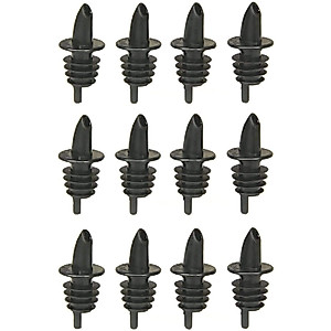 TableCraft H35BK Free Flow Pourers, Black, 36-Pack (Black, 3 Pack)