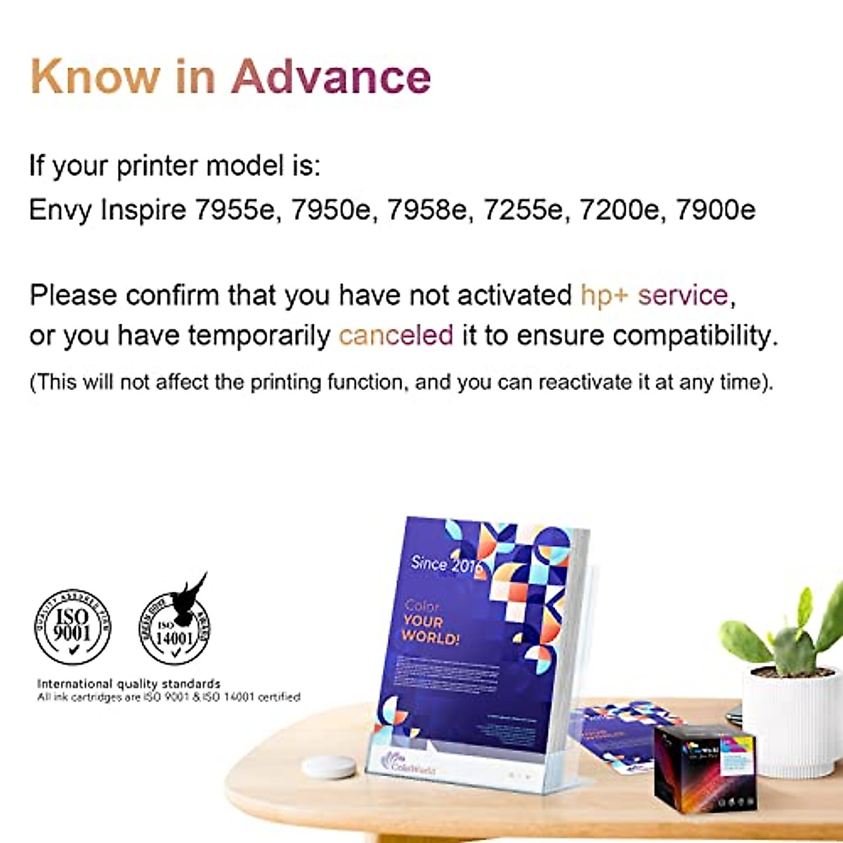 ColoWorld Remanufactured Ink Cartridge Replacement for HP 64XL 64 XL Color Ink Cartridge Use for Envy Photo 7855 7155 6255 7858 7164 6222 7830 7864 6230, Inspire 7955e 7255e 7900e, Tango Smart Printer