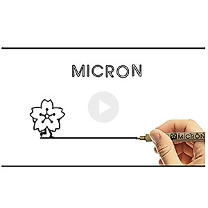 Sakura Pigma 50037 Micron Blister Card Ink Pen Set, Black, 03 6CT