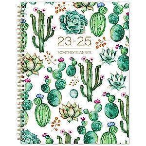 2023-2025 Monthly Planner/Calendar - 2 Year Monthly Planner 2023-2025, July 2023 - June 2025, 9" x 11" Planner with Twin-Wire Binding, Monthly Tabs, Two-Side Pocket, Perfect Daily Organizer