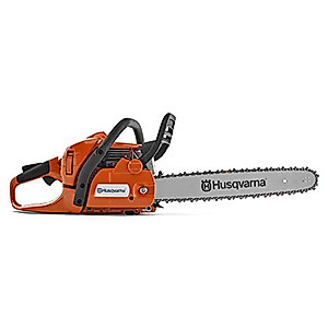 Husqvarna 445 Gas Chainsaw, 50-cc 2.8-HP, 2-Cycle X-Torq Engine, 18 Inch Chainsaw with Automatic Oiler, For Wood Cutting and Tree Trimming