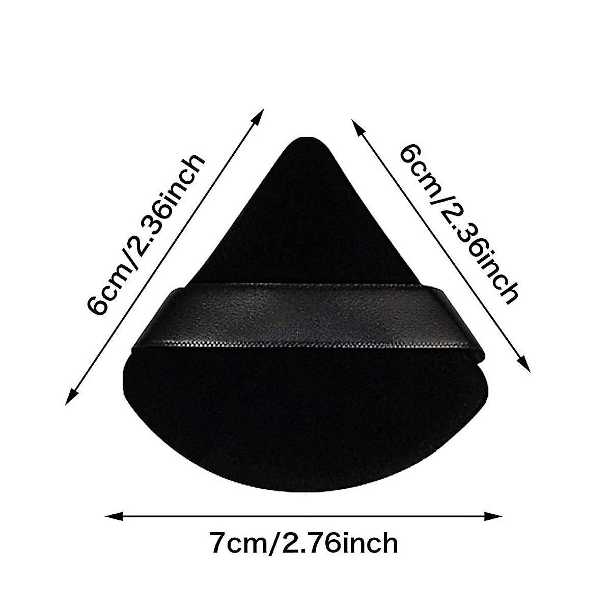 12 Pieces Triangle Powder Puff Setting for Face, Soft Velour Makeup Sponge, Pink