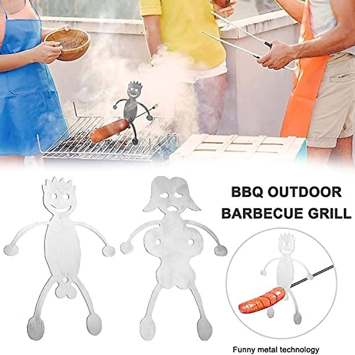 Funny Marshmallow Roasting Sticks - Hot Dog Roasting Sticks for Fire Pit Campfire Including Sticks