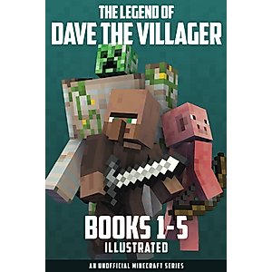 The Legend of Dave the Villager Books 1–5 Illustrated: a collection of unofficial Minecraft books (Dave the Villager Collections)