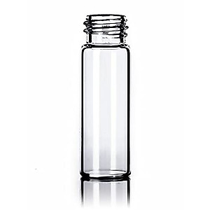 Ananda Corporation 144 PCS, 17mm X 60mm [2 Dram, 8ml] Clear Glass Vials with Plastic Cone Liner Cap