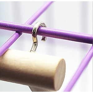 Bird Mirror Bird Swing, Parrot Cage Toys,Swing Hanging Play with Mirror for Macaw African Greys Parakeet Cockatoo Cockatiel Conure Lovebirds Canaries by Old Tjikko，1 PC (3.7x3.5 x3.5inch)