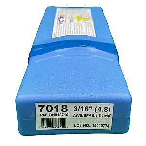 STARTECHWELD 7018 Welding Rod 3/16", E7018 Stick Welding Electrodes 10Lbs Steady Arc with Low Spatter, E7018 3/16" - (3/16" 10 Pound Box)