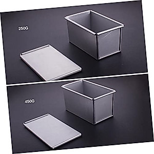 UPKOCH 1pc Mini Pan Aluminum Loaf Pans Mini Toast Bread Loaf Tin Toast with Cover Broiler Pan for Oven Kitchen Supplies Baking Tray Household Baking Plate Mold Baking Mold Bakeware Pie