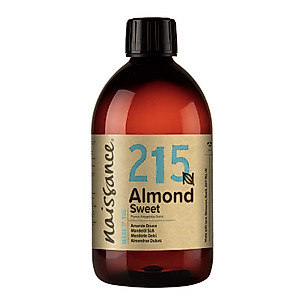 naissance Sweet Almond Oil 16 fl oz - Pure & Natural, Vegan, Non GMO, Hexane Free, Cruelty Free - Ideal for Haircare and Skincare, Aromatherapy & Massage