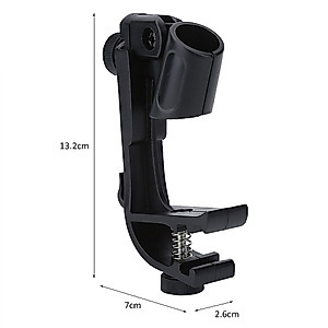 Drum Rim Clamp, 2 Pcs Adjustable Drum Mount Microphone Holder Mic Clip Instrument Accessory