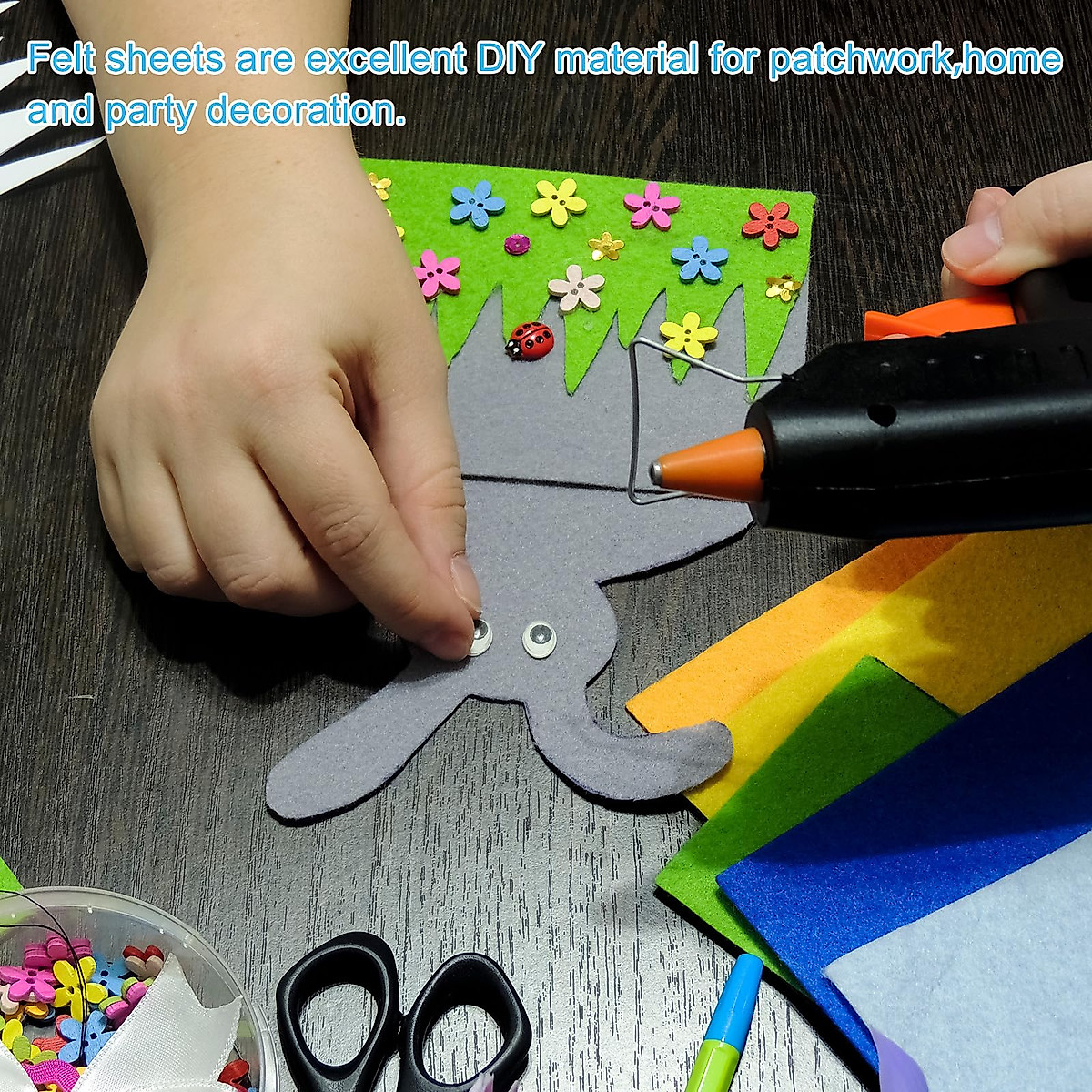 PATIKIL 6 Inch Diameter Lamp Base Felt, 20Pack 2mm Thickness Round Soft Adhesive Non-Slip Anti-Scratch Backed Felt for Lamp Furniture DIY Craft, Dark Grey