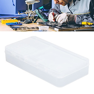 Hilitand Maintenance Parts Box, 3PCS Repair Parts Storage Boxes, Motherboard Screw Hardware Parts Box Transparent Plastic for Hardware, Screws, Tool Sets, Hilitandex142hdc79