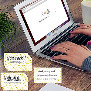 JINMIKEJI 200 Pieces You Are Awesome Cards Colorful Thank You For Making a Difference Cards Thank You Note Cards Appreciation Insert Greeting Card for Staff Teacher Employee Doctor Volunteer