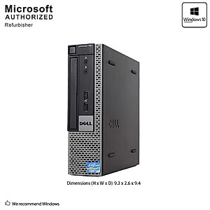 Dell OptiPlex 790 Ultra Small Form Factor Desktop PC, Intel Quad Core I5-2400S up to 3.3GHz, 8G DDR3, 128G SSD, WiFi, BT, DP, VGA, Windows 10 Pro 64 Language Supports English/Spanish/French(Renewed)
