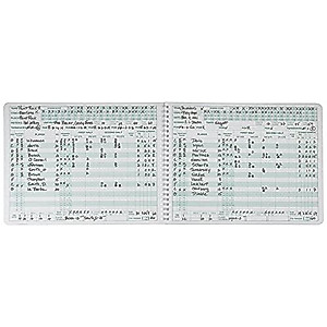 Markwort Mark V Basketball Scorebook 30 Games, Green (Pack of 1)