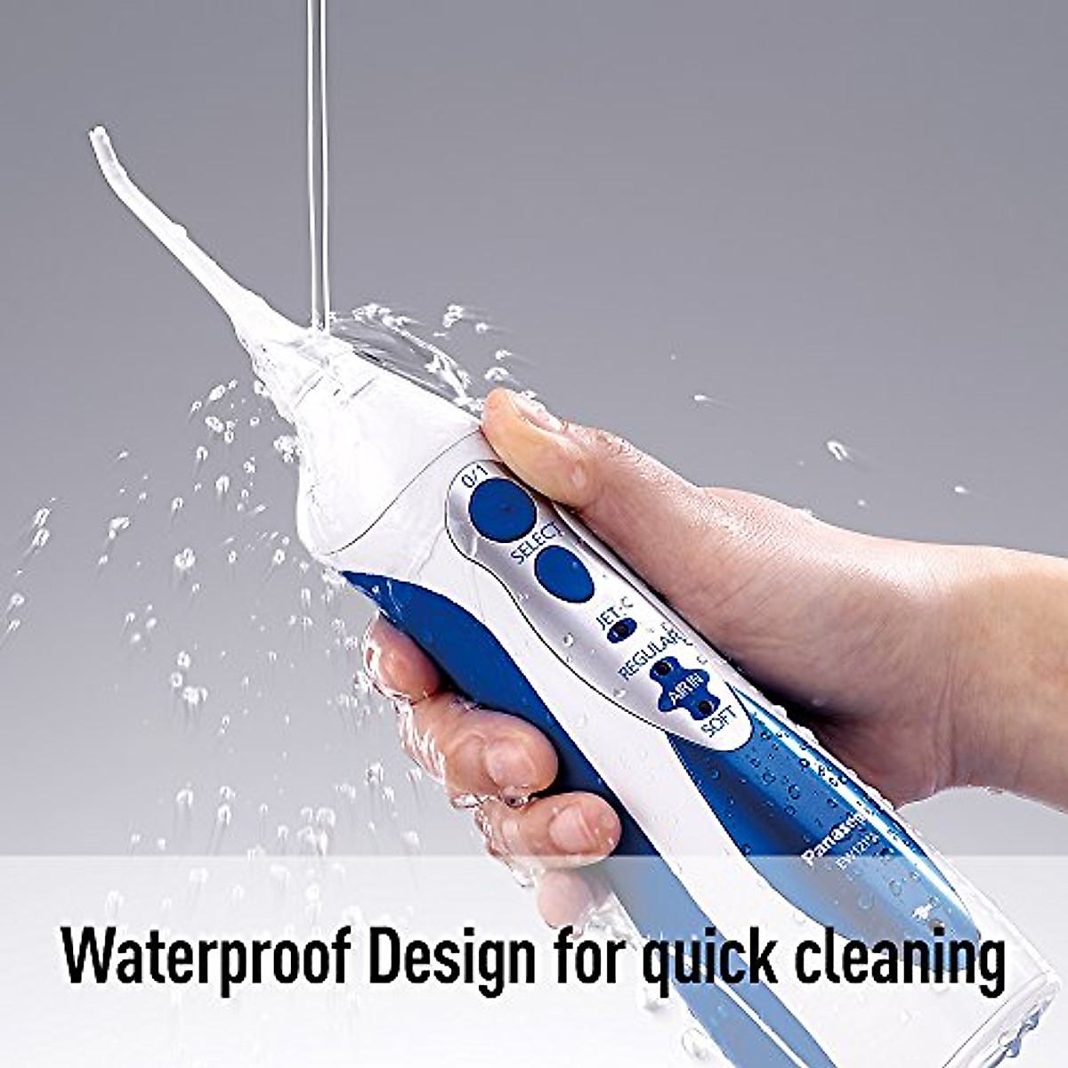 Panasonic Cordless Water Flosser, 3 Speed Pressure Settings Oral Irrigator, Washable, Rechargeable Portable For Travel And Home - EW2A