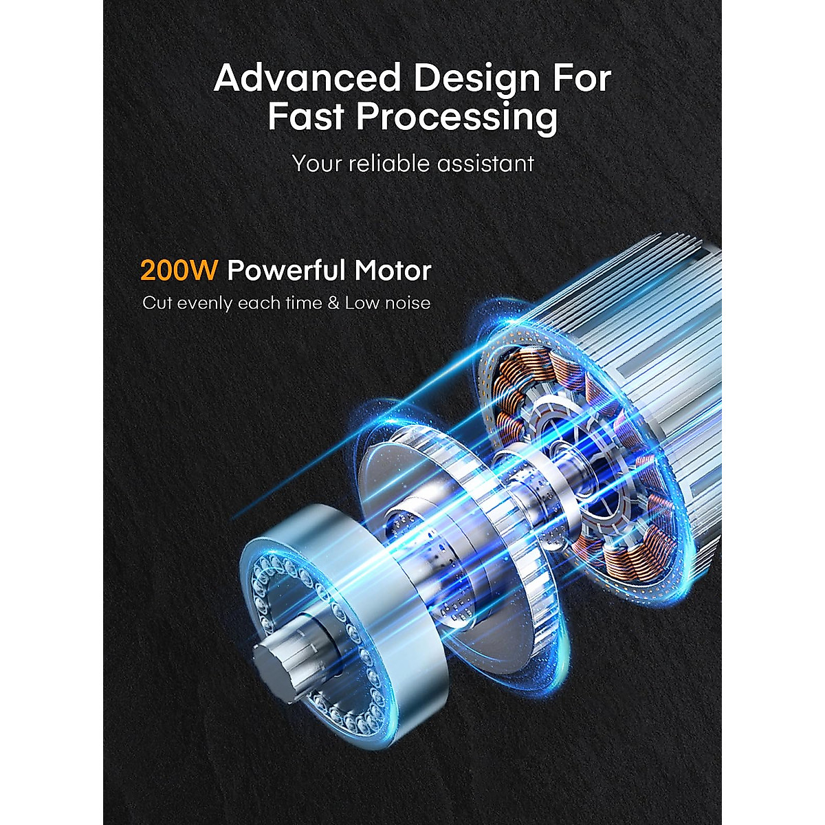 Meat Slicer for Home Use, FOHERE 200W Electric Deli Food Slicer With Two Removable 7.5" Stainless Steel Blade, Adjustable Thickness(0-15mm), Easy to Clean, Cut Meat Cheese Bread, Silver