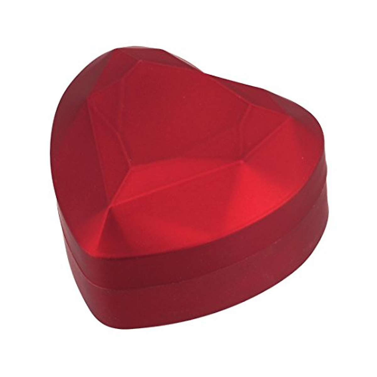 Naimo Engagement Ring Box Earrings Coin Jewelry Ring Box Case with LED Lighted up for Proposal Engagement Wedding Gift (Red)