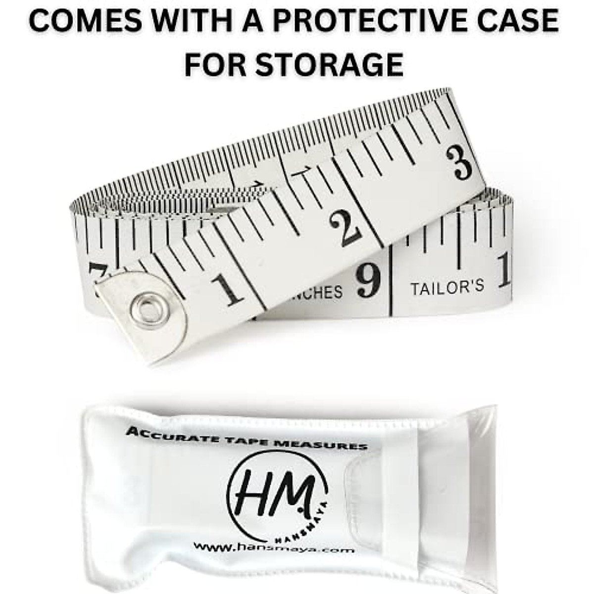 Tape Measure Measuring Tape for Body, Accurate Dual Scales Standard & Metric. Soft Flexible Fiberglass. Perfect Scale Measure for Body Weight Loss Medical Measurement Home Art Craft Measurements