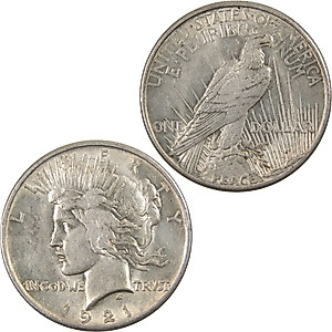 1921 High Relief Peace Dollar Borderline Uncirculated Silver SKU:I3458
